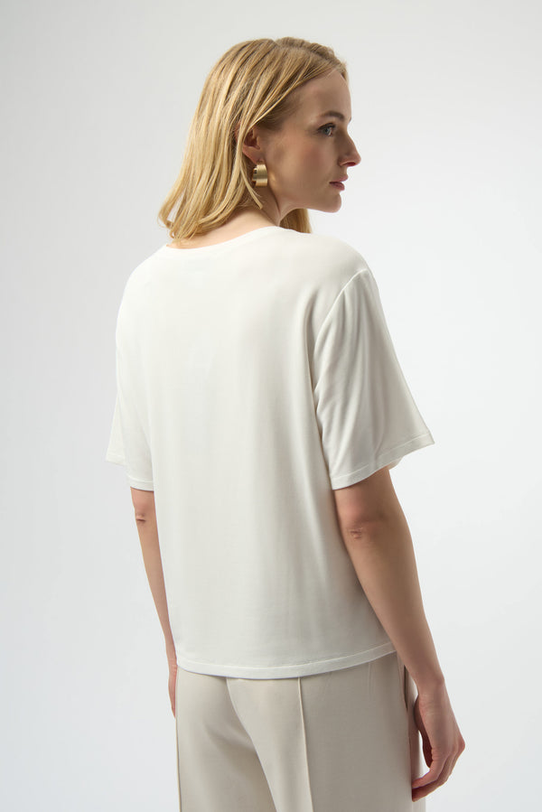 254958 Amour Modal Rayon Leisure Tee - Darling