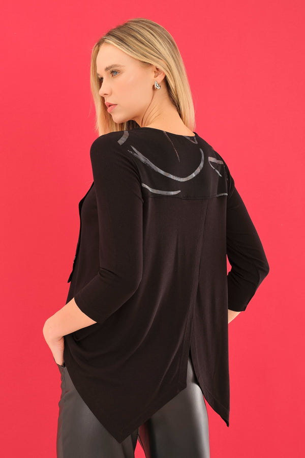 D75121 Viscose Layer Print Panel Top - Darling